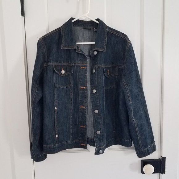 Chico's | Jackets & Coats | Chicos Denim Jacket Size 2 Large | Poshmark